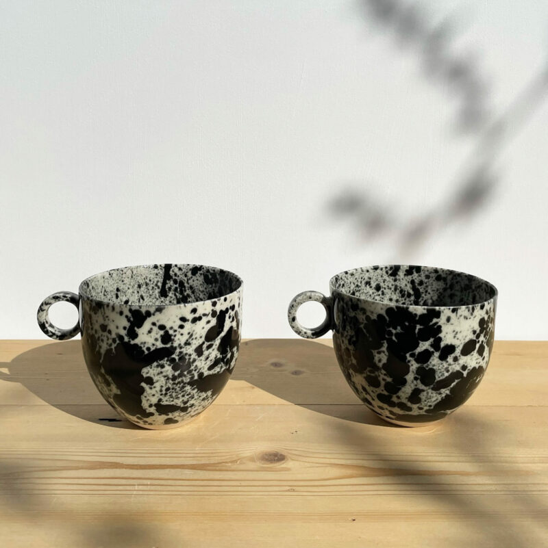 Black Splatter Mug - Artists and Objects