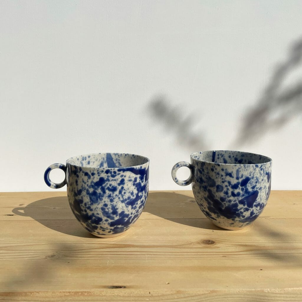 Blue Splatter Mug - Artists and Objects