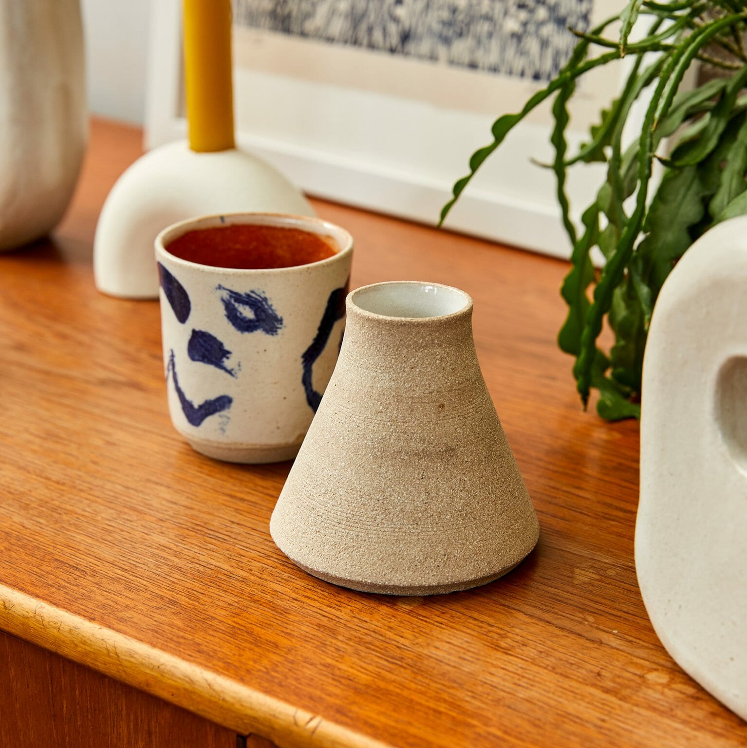 Conical Bud Vase – Handmade with Unique Charm - Artists and Objects
