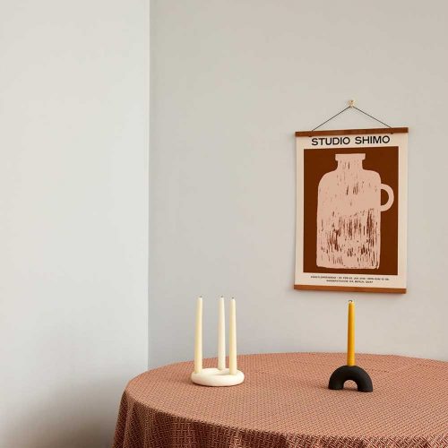 Torus Ring Candle Holder White - Artists and Objects