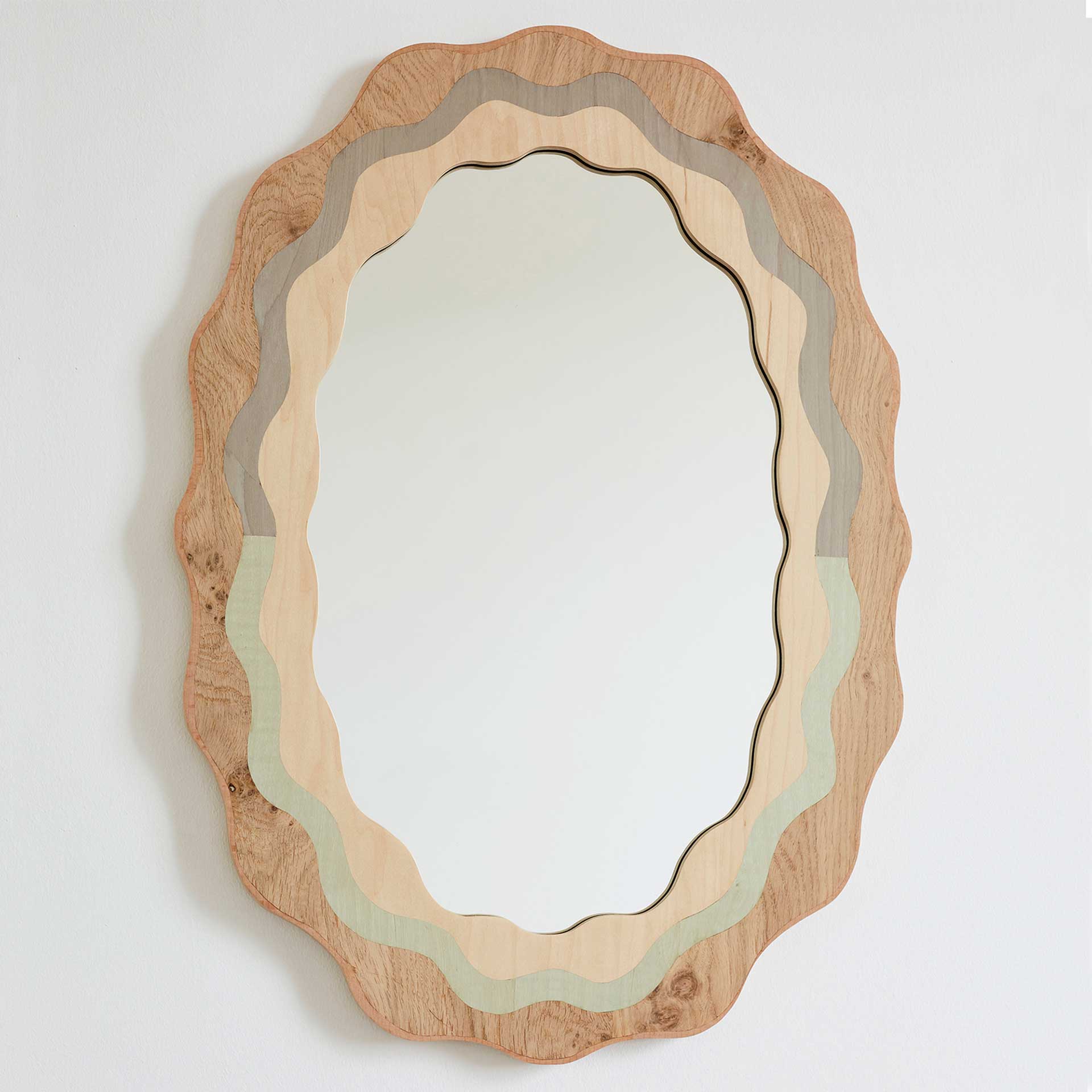Oval Curve Line Mirror - Artists and Objects