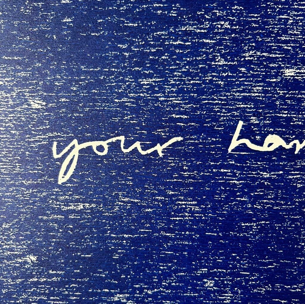 Your hand in mine woodcut print - Artists and Objects