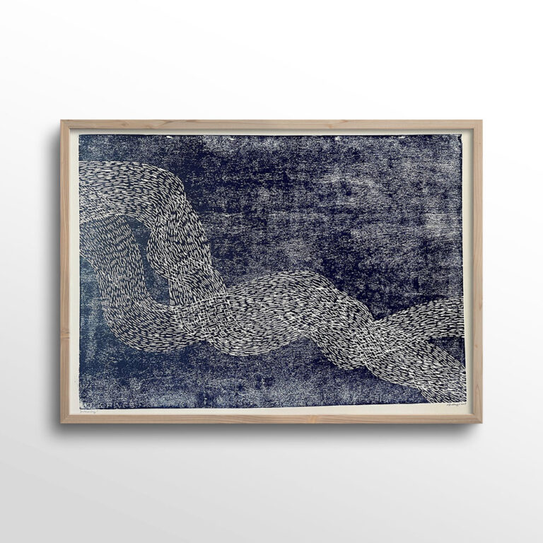 Your hand in mine woodcut print - Artists and Objects
