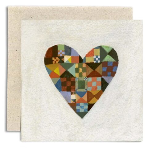 Patchwork Heart Card - Artists and Objects
